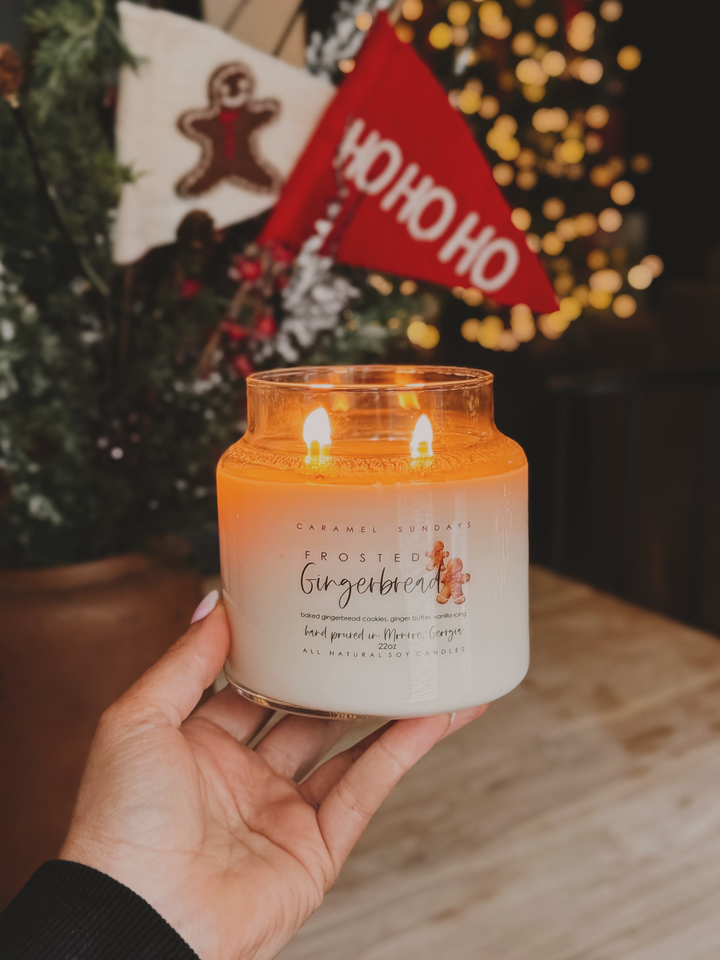All Natural Hand Poured Soy Candles – Caramel Sundays