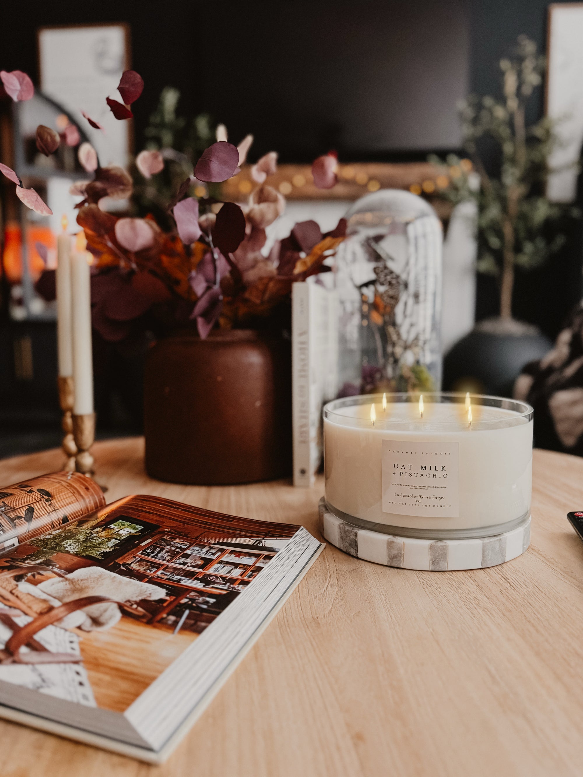 All Natural Hand Poured Soy Candles – Caramel Sundays