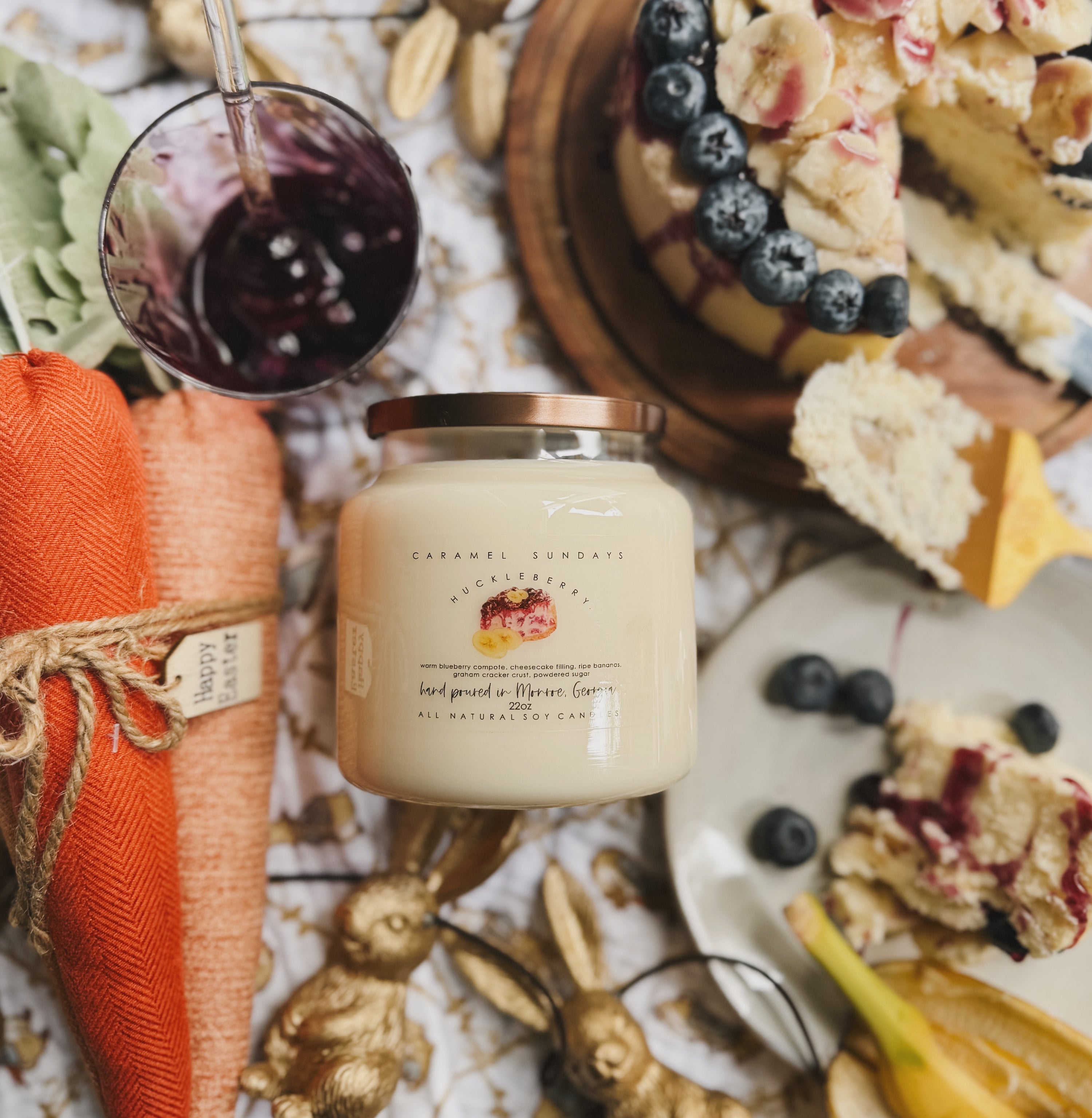 All Natural Hand Poured Soy Candles – Caramel Sundays