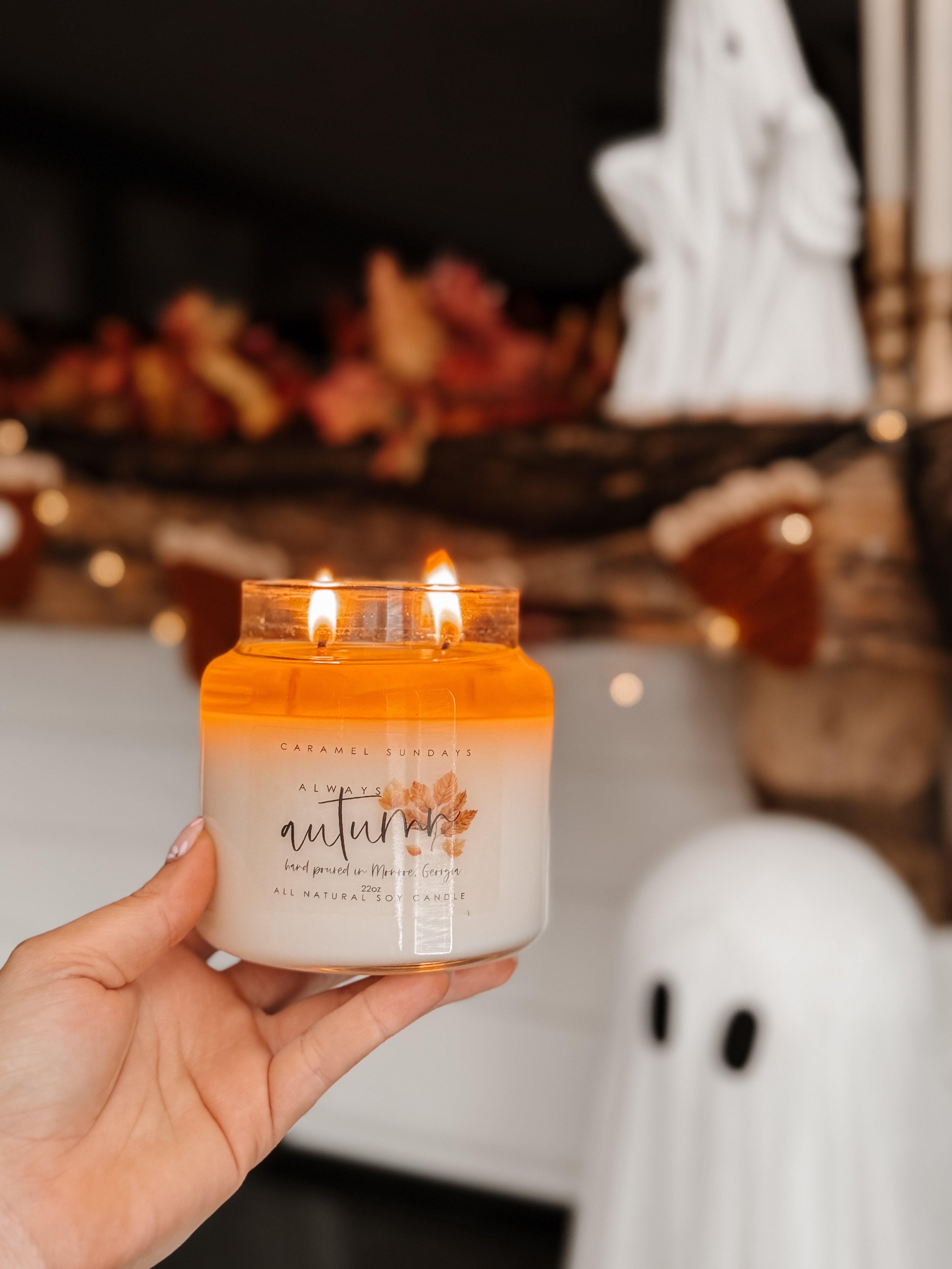 All Natural Hand Poured Soy Candles – Caramel Sundays