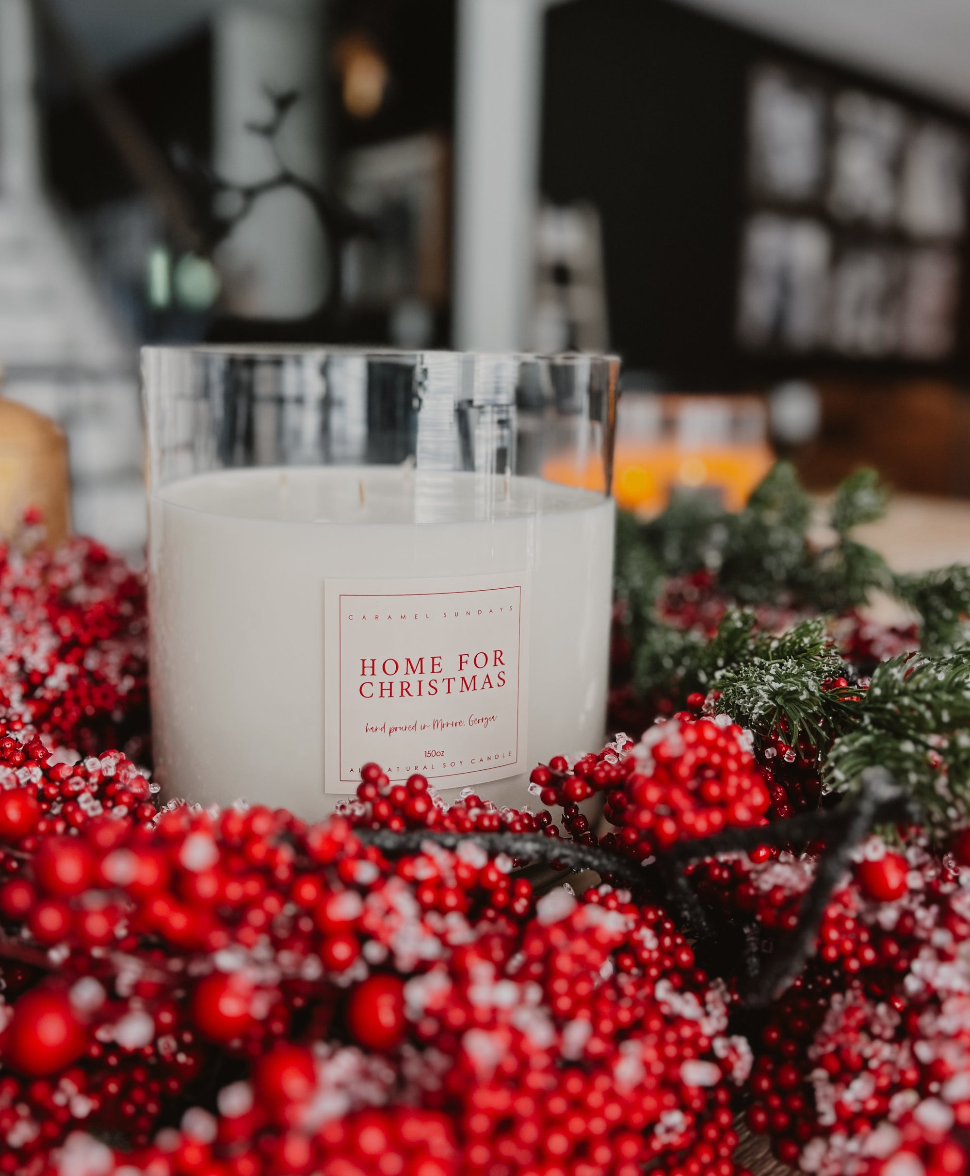 All Natural Hand Poured Soy Candles – Caramel Sundays