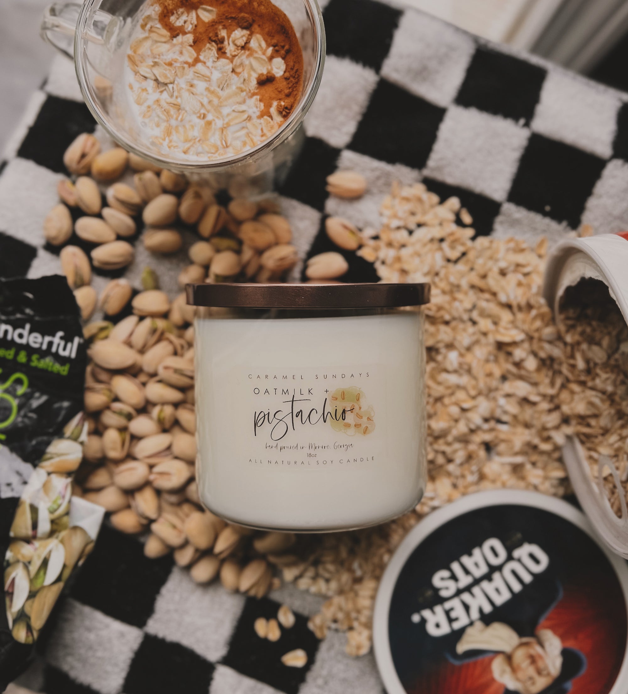 All Natural Hand Poured Soy Candles – Caramel Sundays