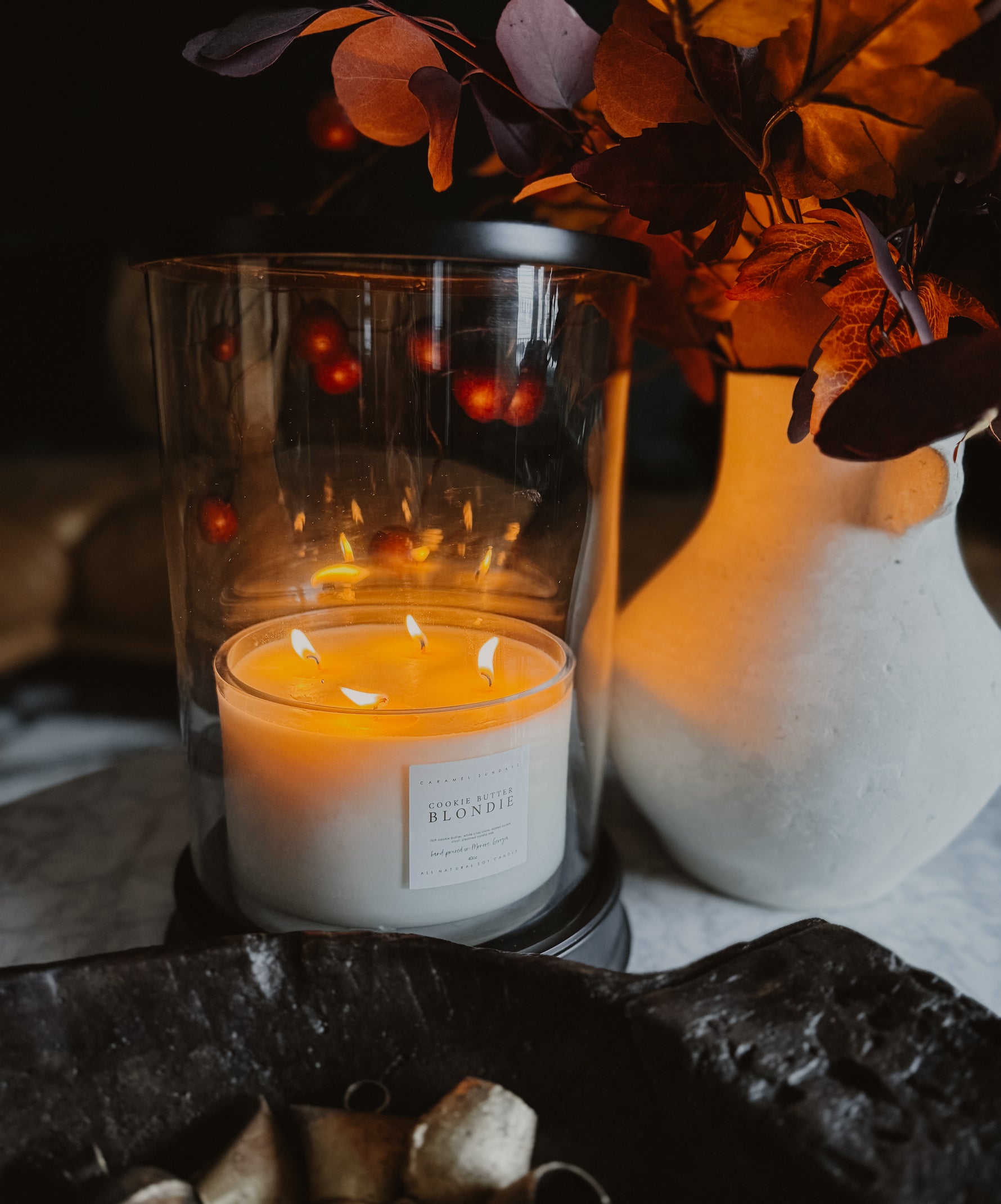 All Natural Hand Poured Soy Candles – Caramel Sundays